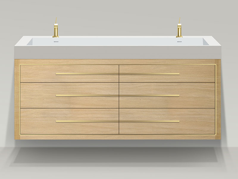 Villa 72" Double Bowl Vanity: Madeli - Functional Elegance